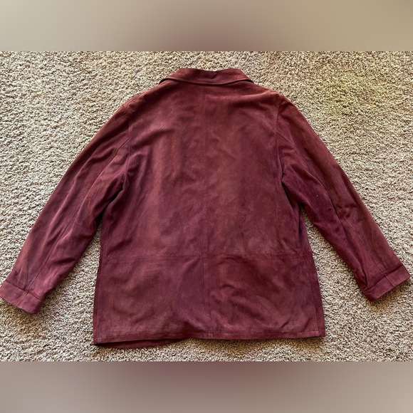 Faconnable | Jackets & Coats | Vintage Faconnable Goat Skin Burgundy ...